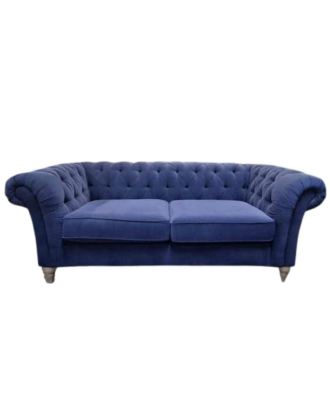 M&S Pennie Buttoned Memory Foam Topper Sofa – 3 Seater (Navy) – Elite SHF